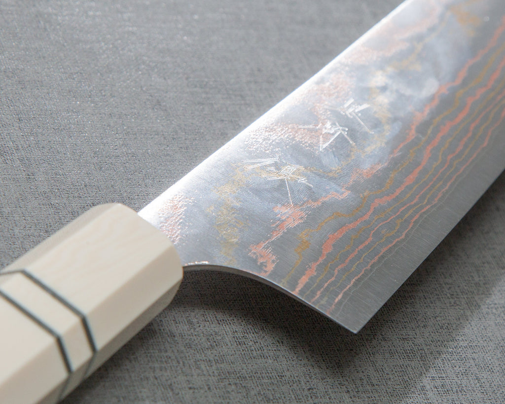 Yu Kurosaki "Houou" VG10 Colored Damascus 170mm Bunka – Burrfection Store