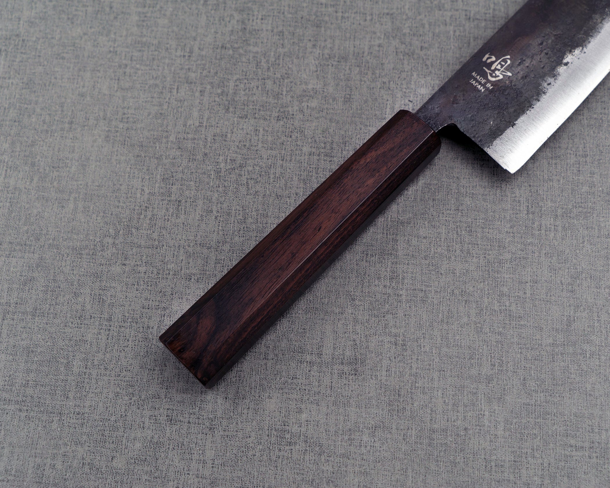 Naru “Hatsukou Series” Aogami #2 Kurouchi 165mm Bunka with Ebony Handl ...