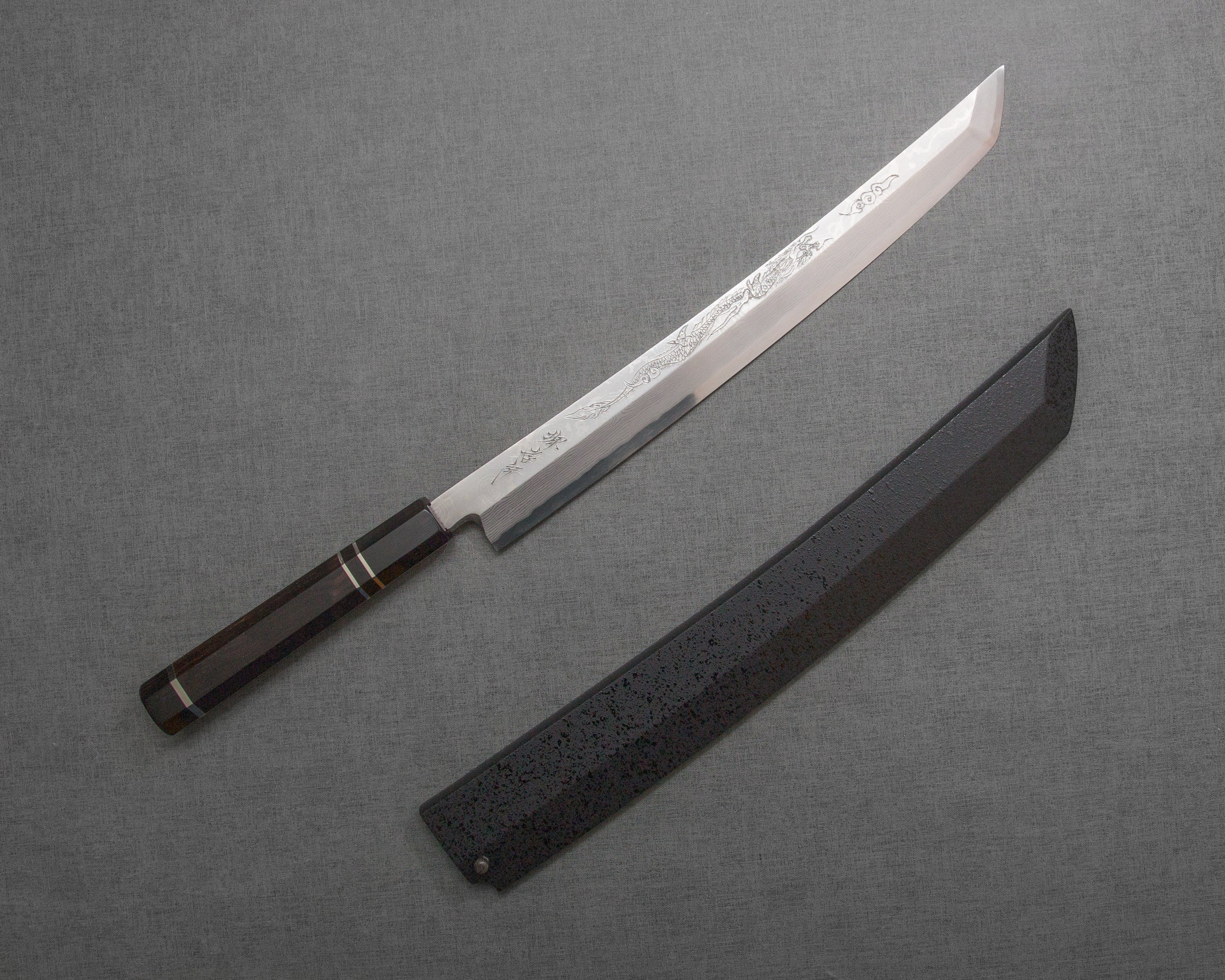 Sakai Takayuki "Zangetsu" Ginsan (Silver #3) Tenryu (Dragon) Engraved ...