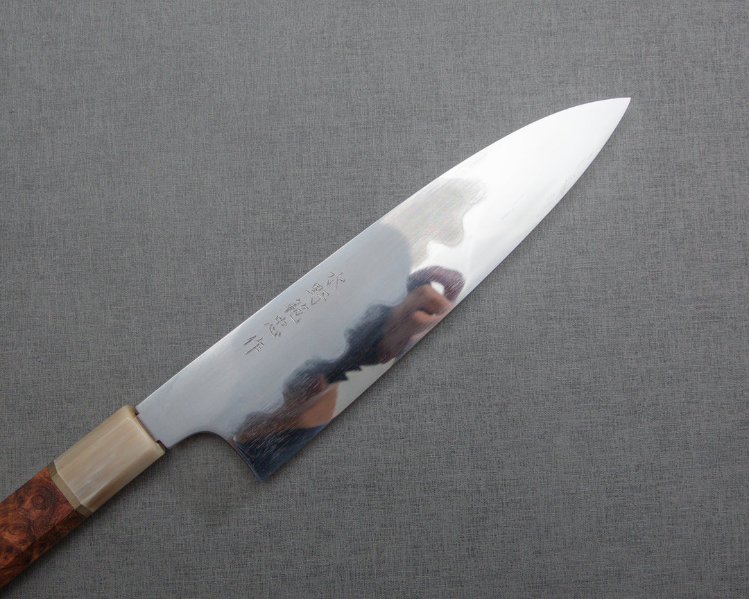 Mizuno Tanrenjo / Minamoto Akitada Honyaki Shirogami #3 Mirror Ripple ...